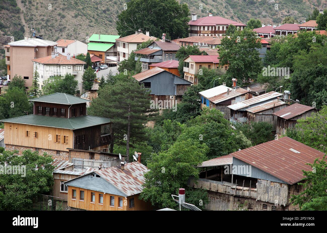 Kemaliye District (Egin) in Erzincan, Turkey. Kemaliye is extreme sport ...