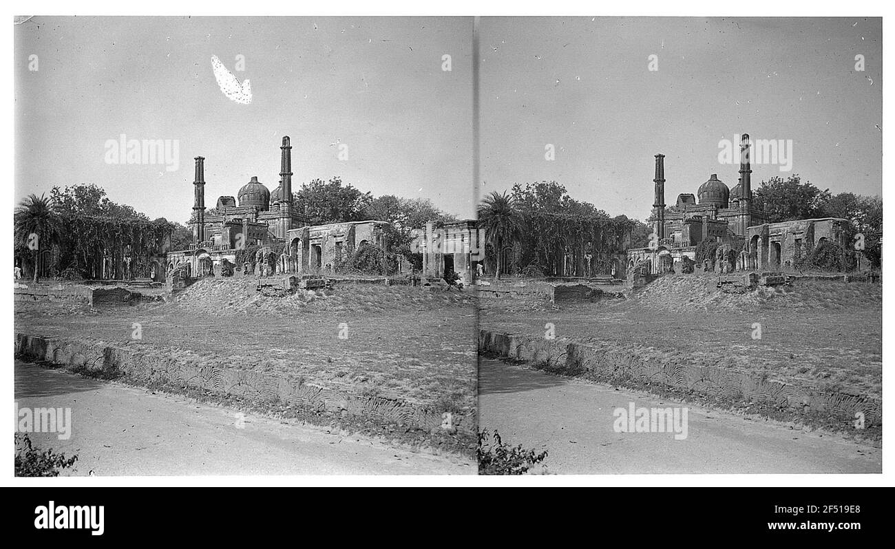 Ruin of a mosque in Lucknow (today Lakhnau Stock Photo - Alamy