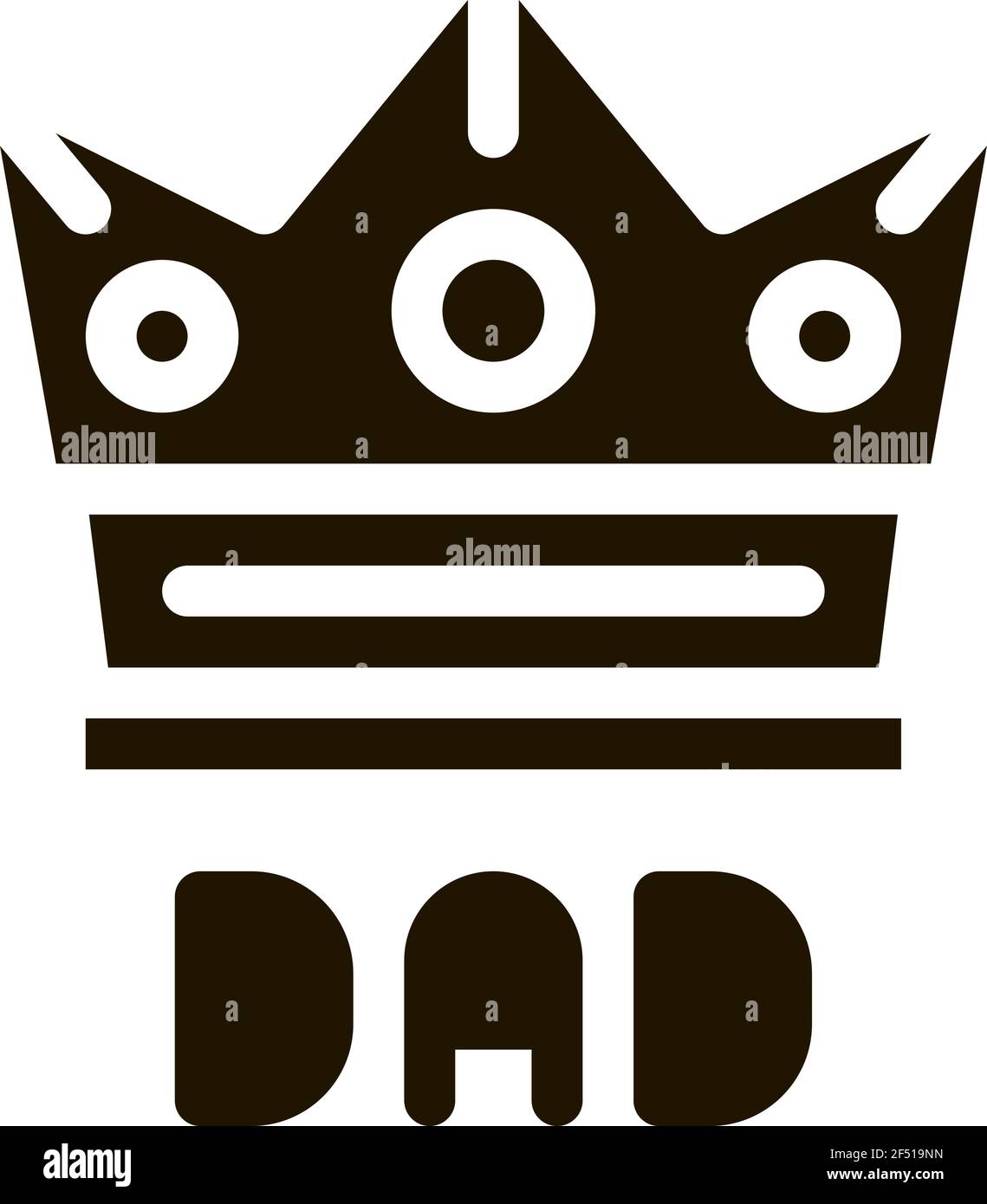 Father Crown Icon Vector Glyph Illustration Stock Vector Image & Art ...
