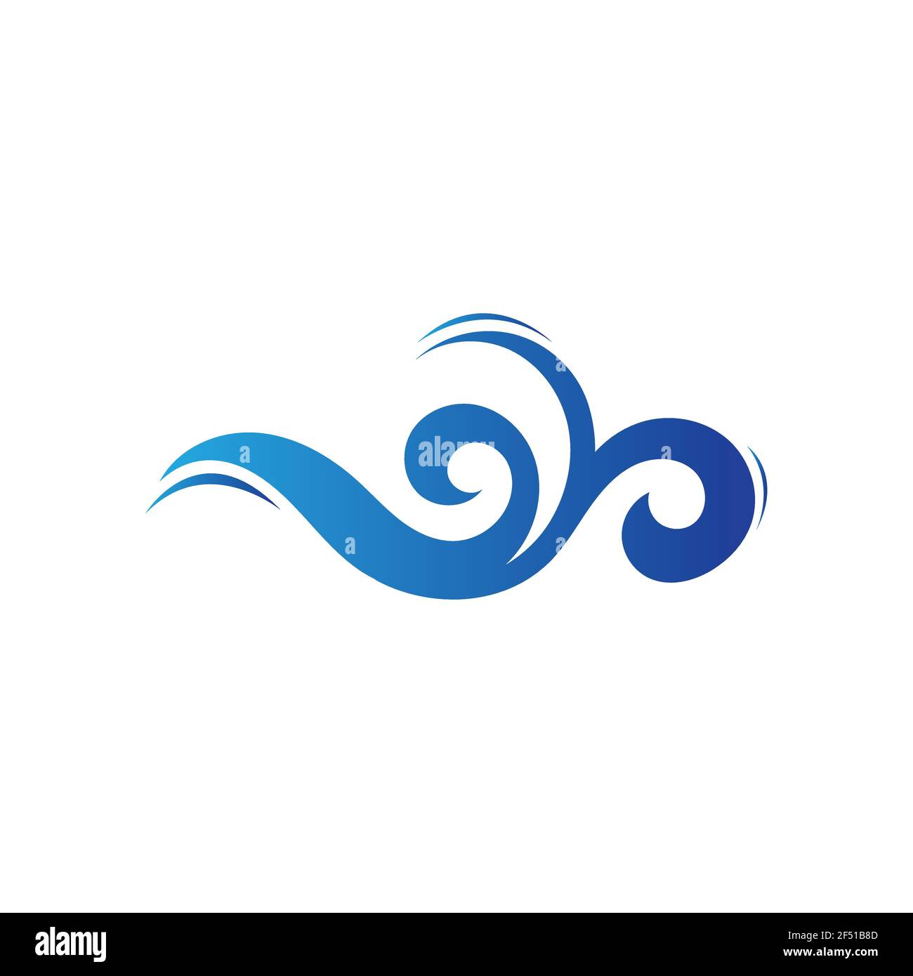 Ocean Wave Logo vector illustration design Template - Vector Stock ...