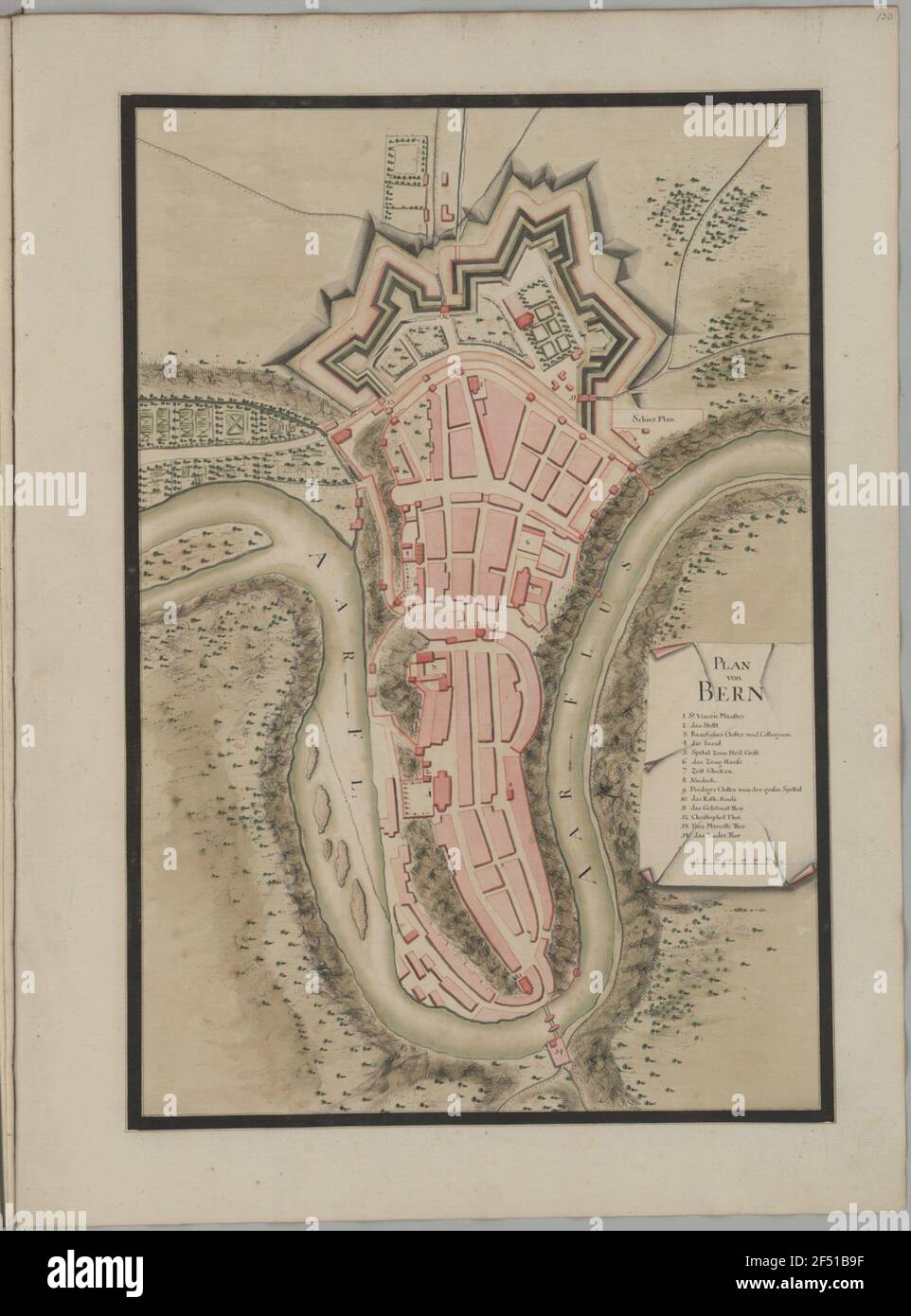 Plan of Bern Stock Photo - Alamy