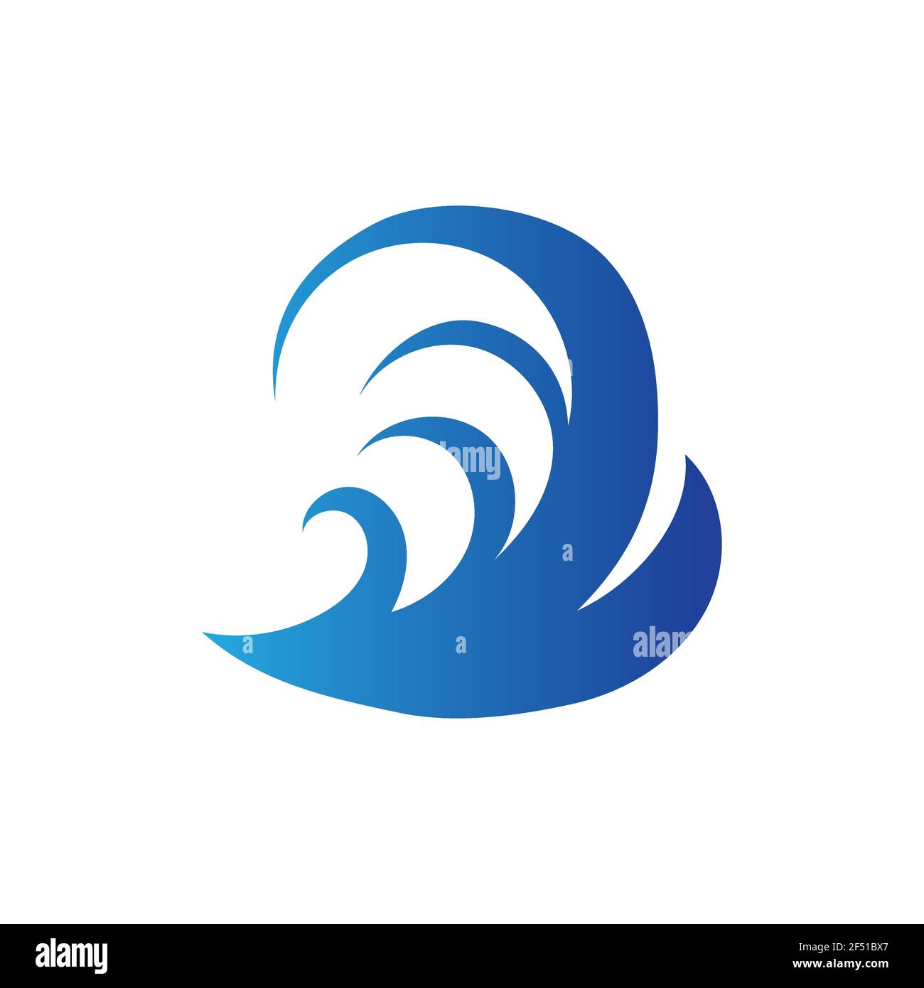 Ocean Wave Logo vector illustration design Template - Vector Stock ...