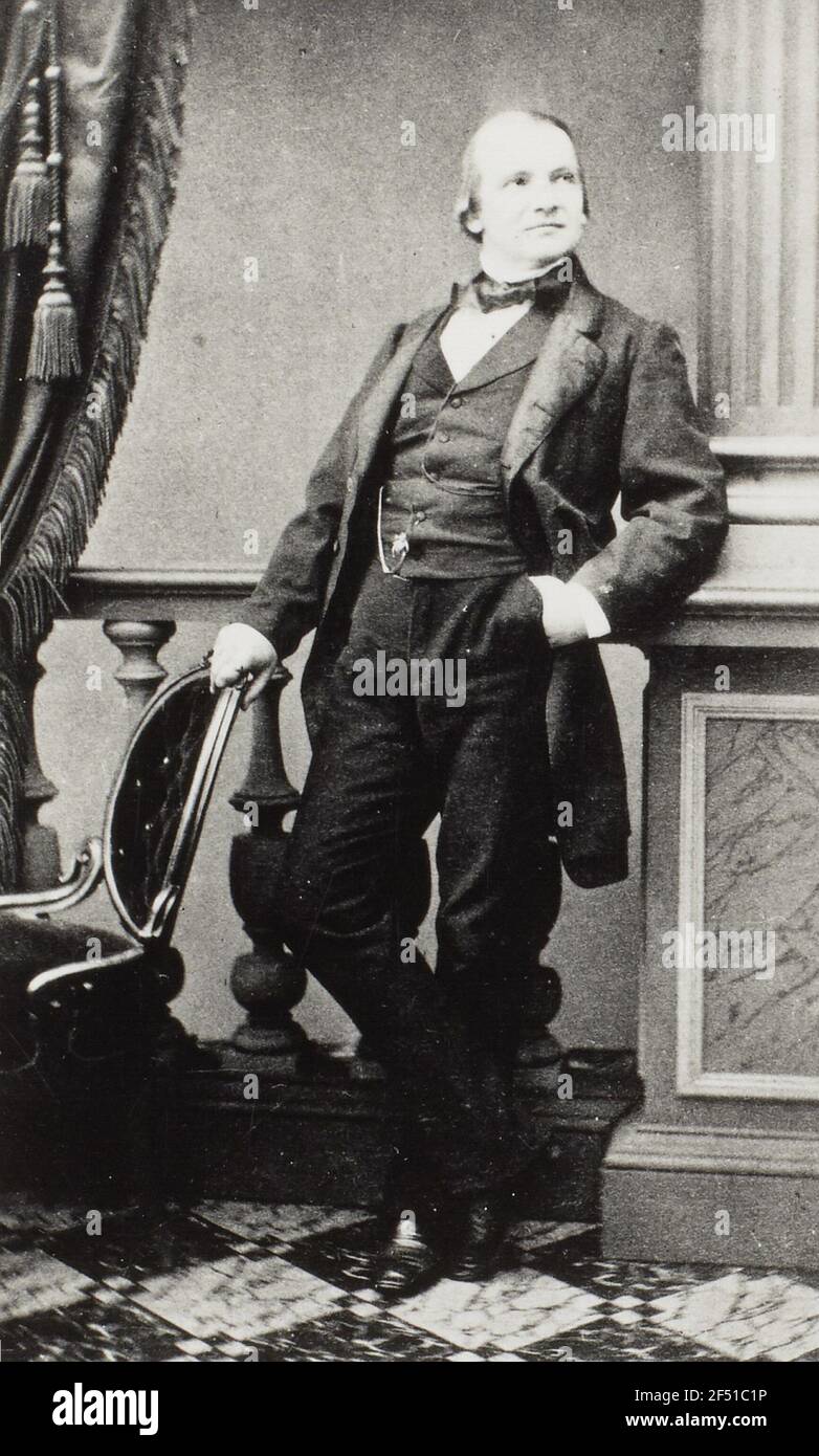 Portrait Emil Walther (1820-1888; Actor). Albumin tray on cardboard ...