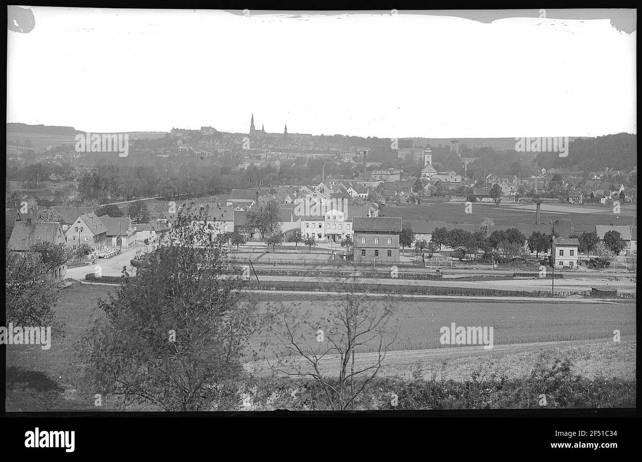 Waldenburg with old town Stock Photo - Alamy