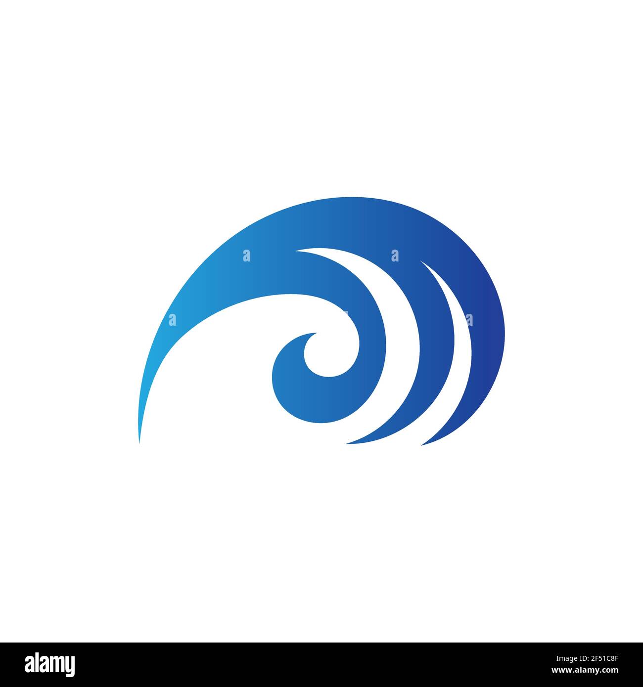 Ocean Wave Logo vector illustration design Template - Vector Stock ...