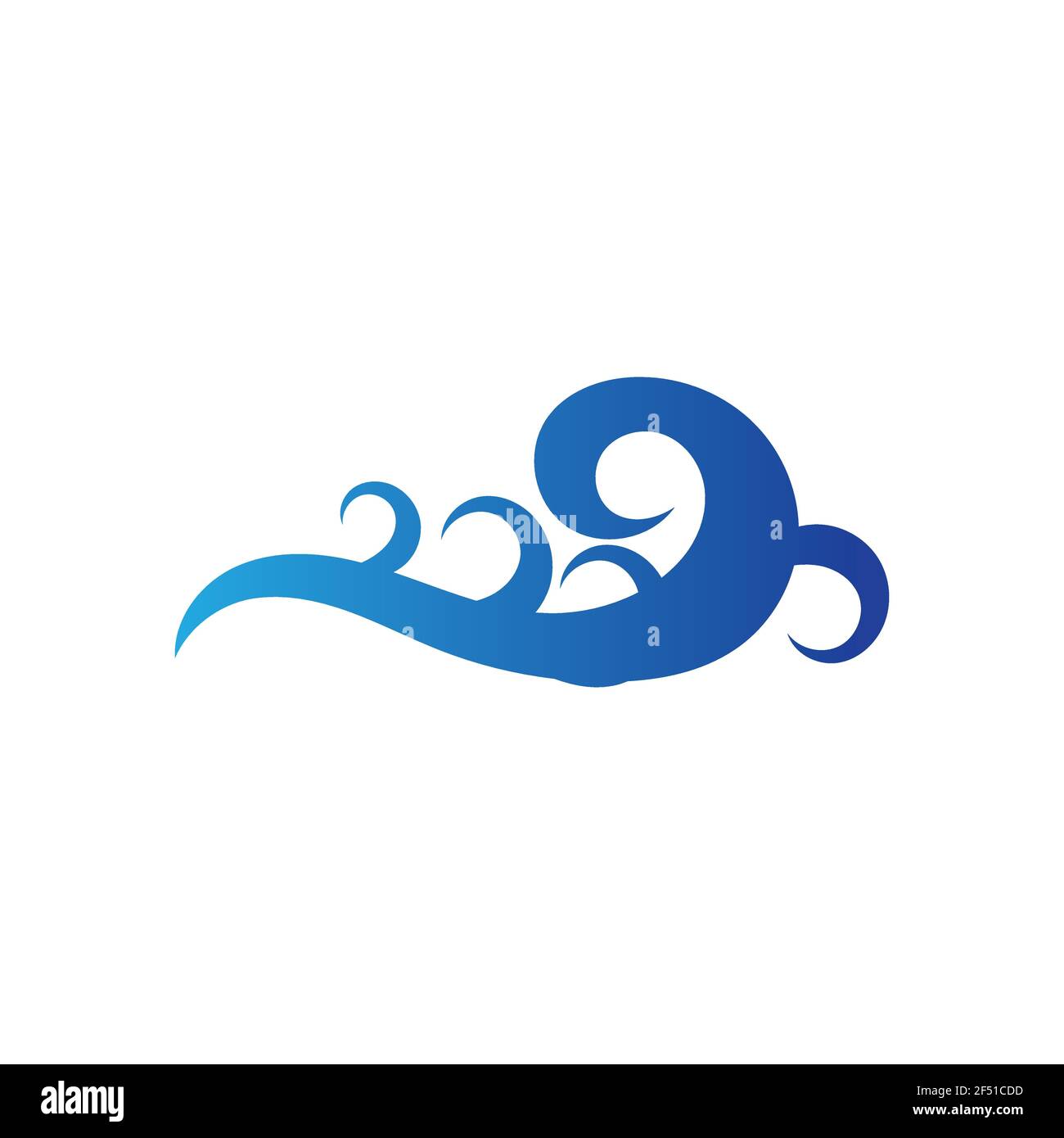 Ocean Wave Logo vector illustration design Template - Vector Stock ...