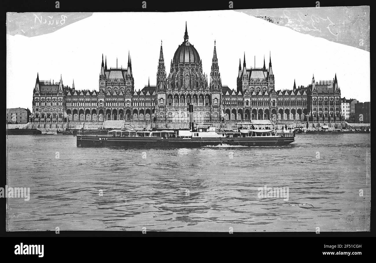 Budapest. Parliament (1896). Donaufront Stock Photo - Alamy