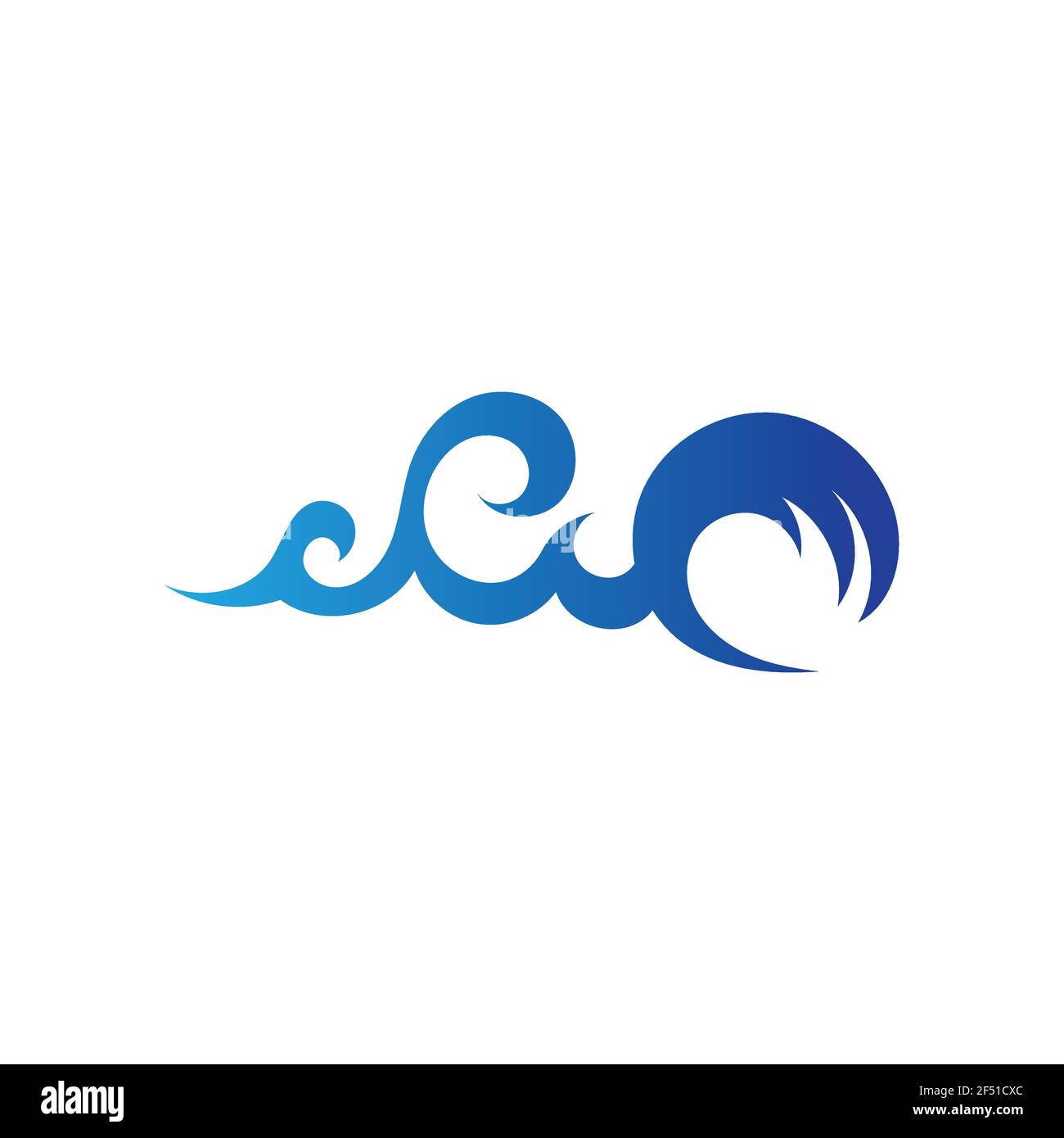 Ocean Wave Logo vector illustration design Template - Vector Stock ...