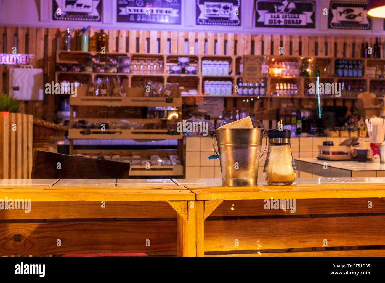 Table Bar Cafe Assortment menu Kitchen Business public room design ...