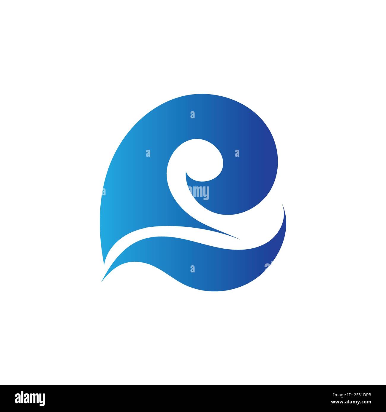 Ocean Wave Logo vector illustration design Template - Vector Stock ...