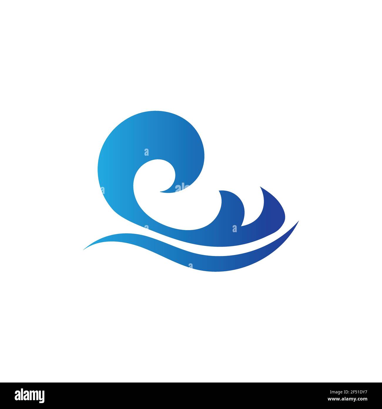 Ocean Wave Logo vector illustration design Template - Vector Stock ...