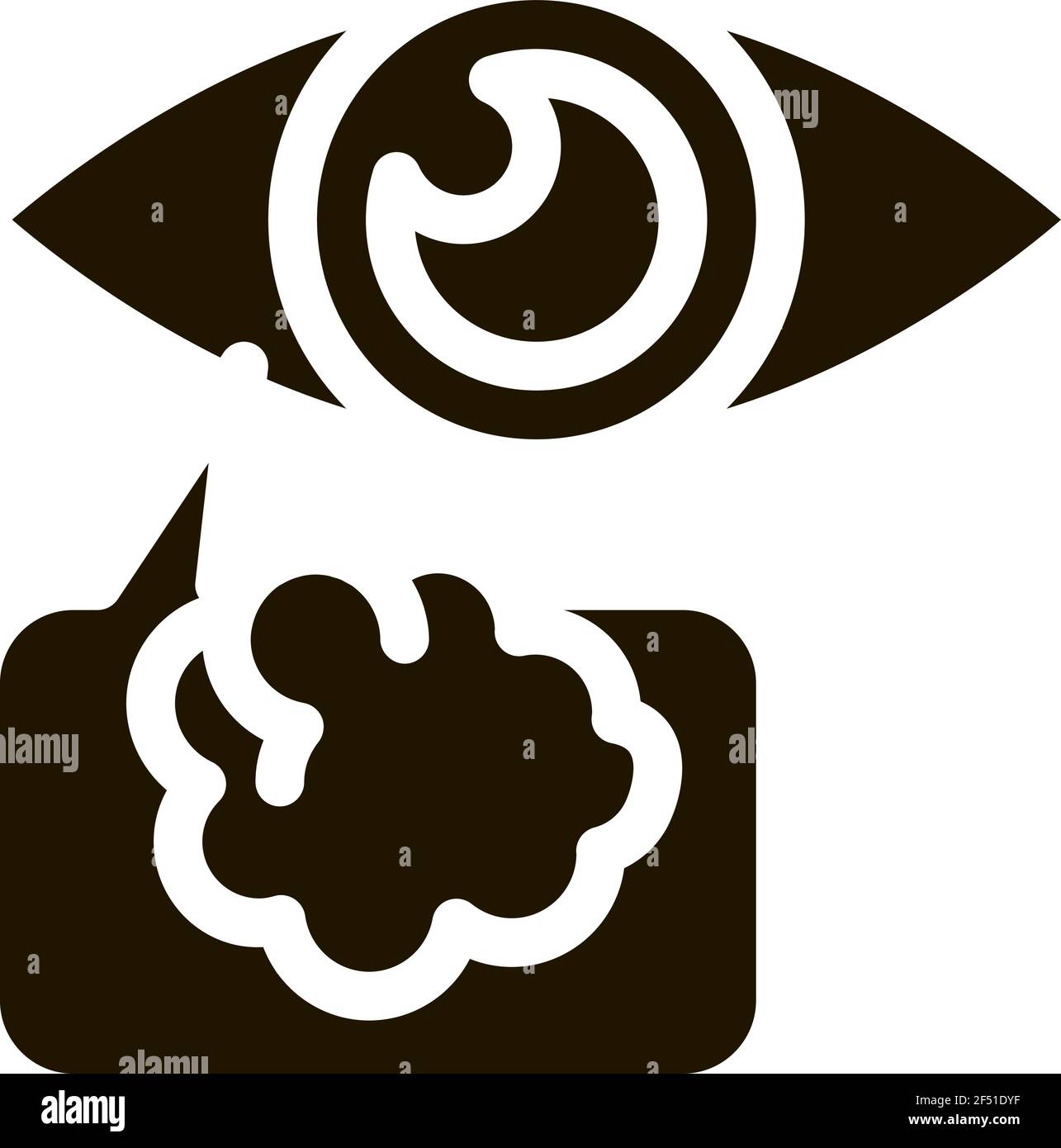 Poor Eyesight Icon Vector Glyph Illustration Stock Vector Image & Art ...