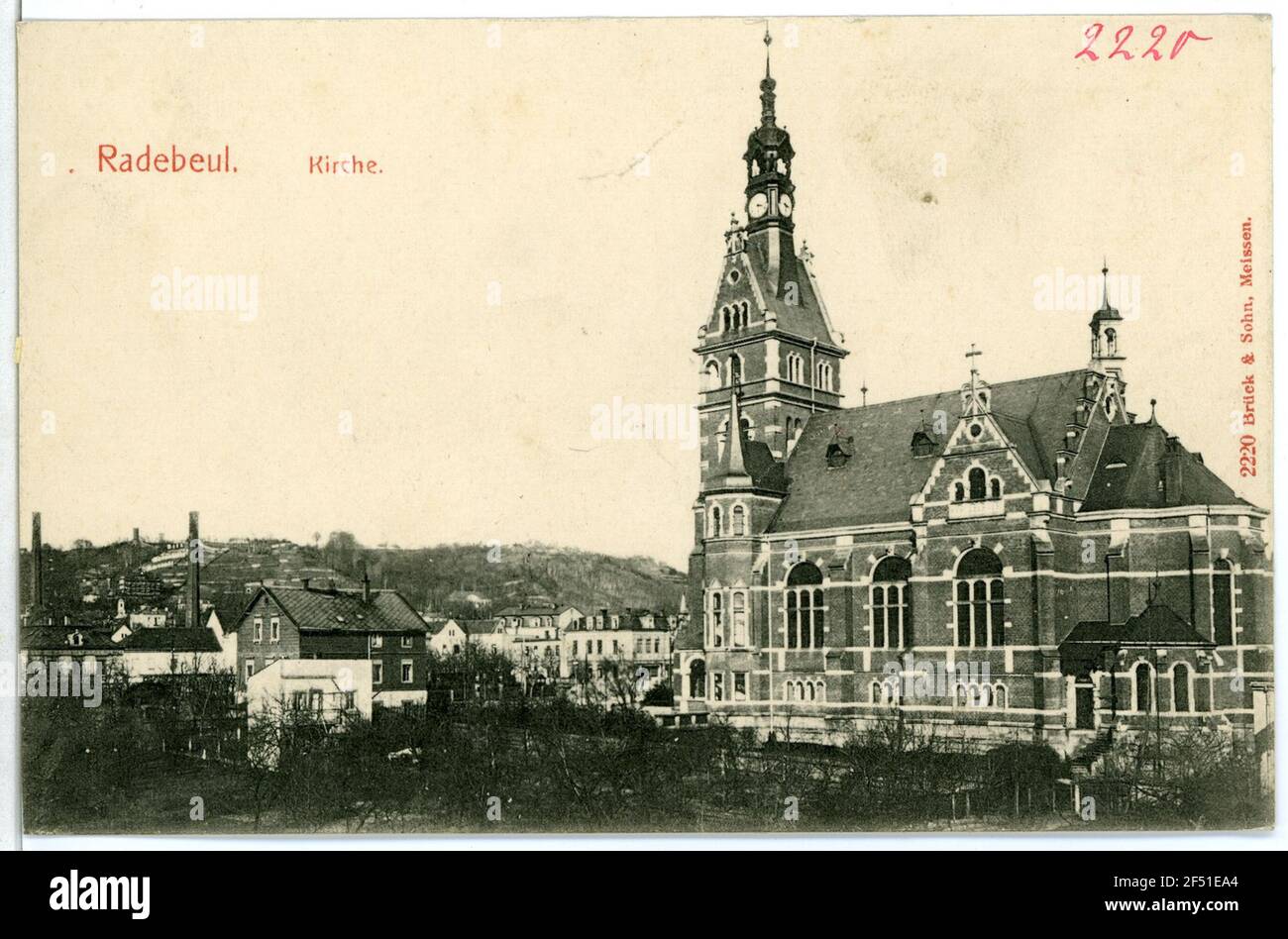 church Radebeul. church Stock Photo - Alamy