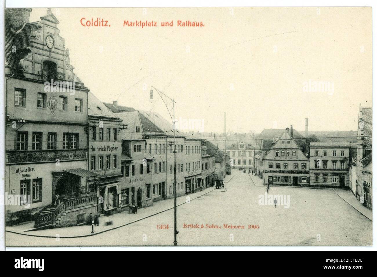 Market Square and Town Hall Colditz. Market Square and Town Hall Stock ...