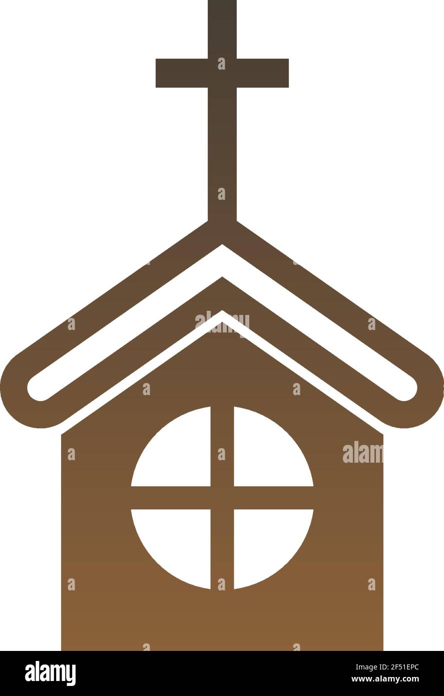 Chruch icon logo sign vector design illustration template Stock Vector ...