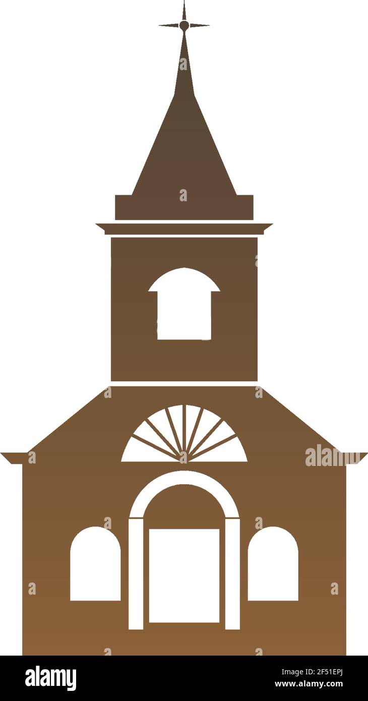 Chruch icon logo sign vector design illustration template Stock Vector ...