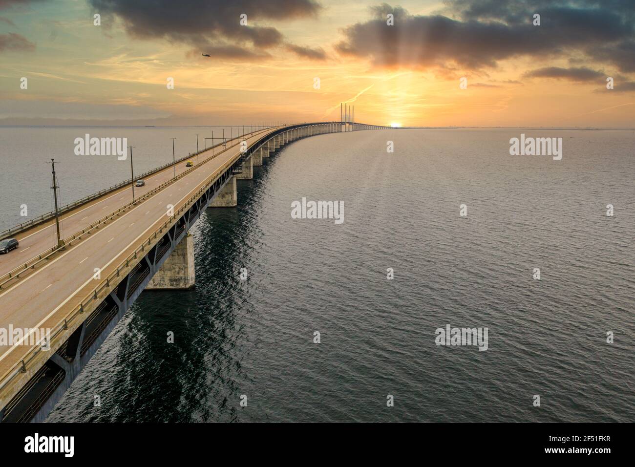 Sweden denmark bridge aerial hi-res stock photography and images - Alamy