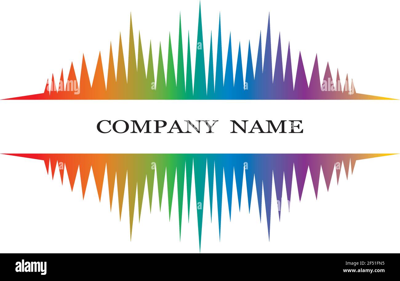 Sound wave logo template vector icon illustration Stock Vector Image ...
