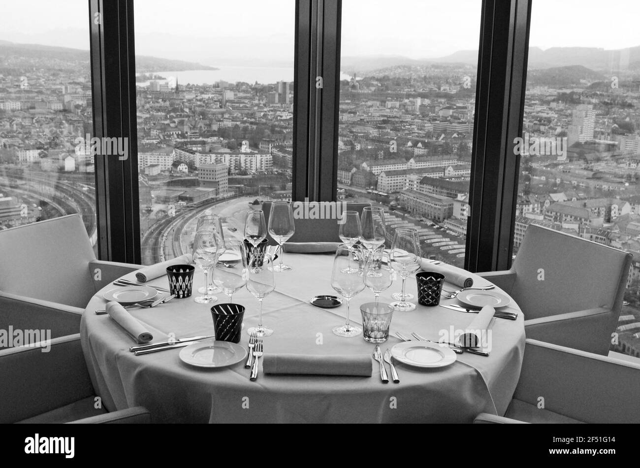Switzerland: The restaurant Clouds on top of the Swiss Prime Tower in ...