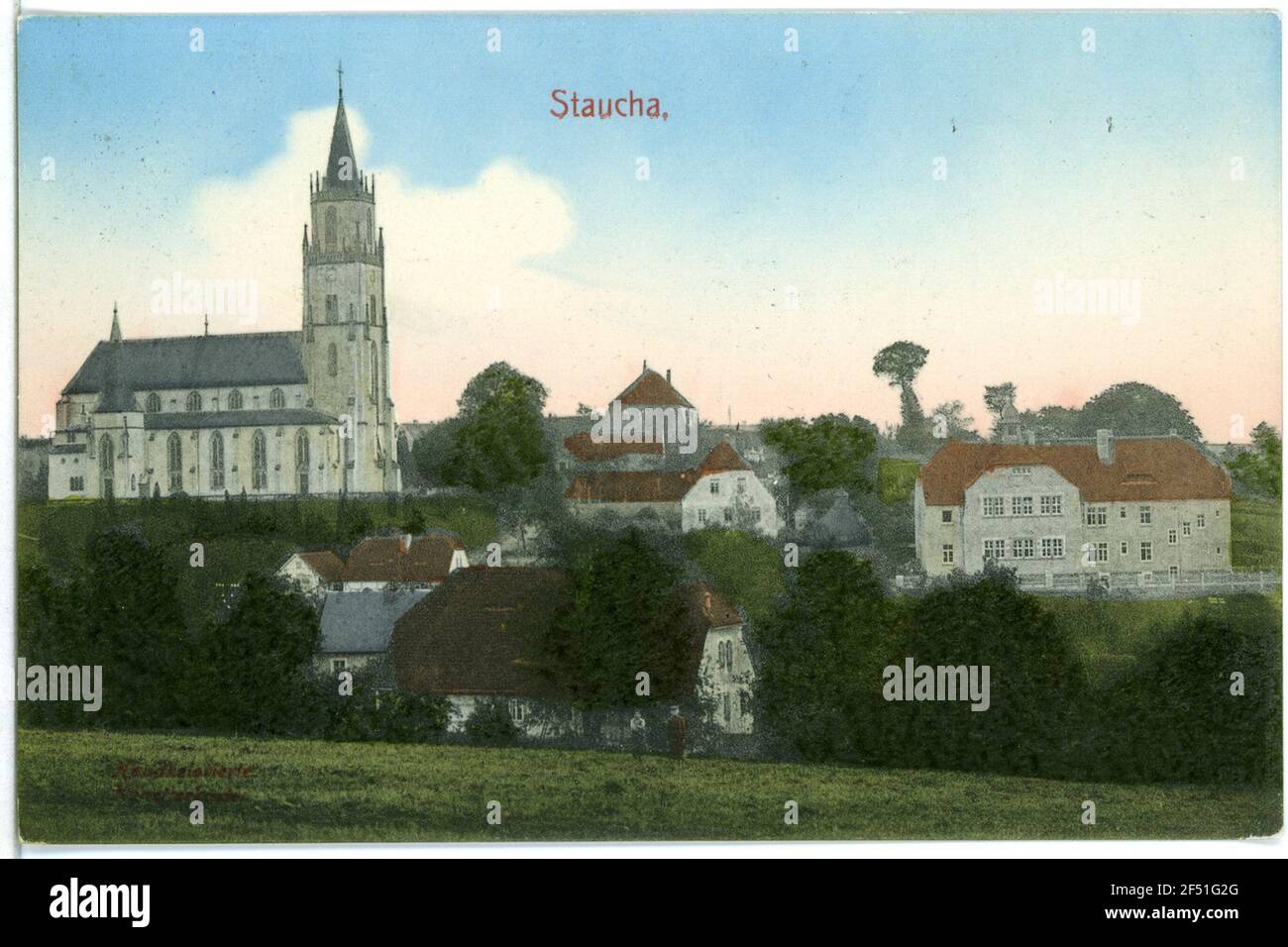 View of Staucha Staula. View of Staucha Stock Photo - Alamy