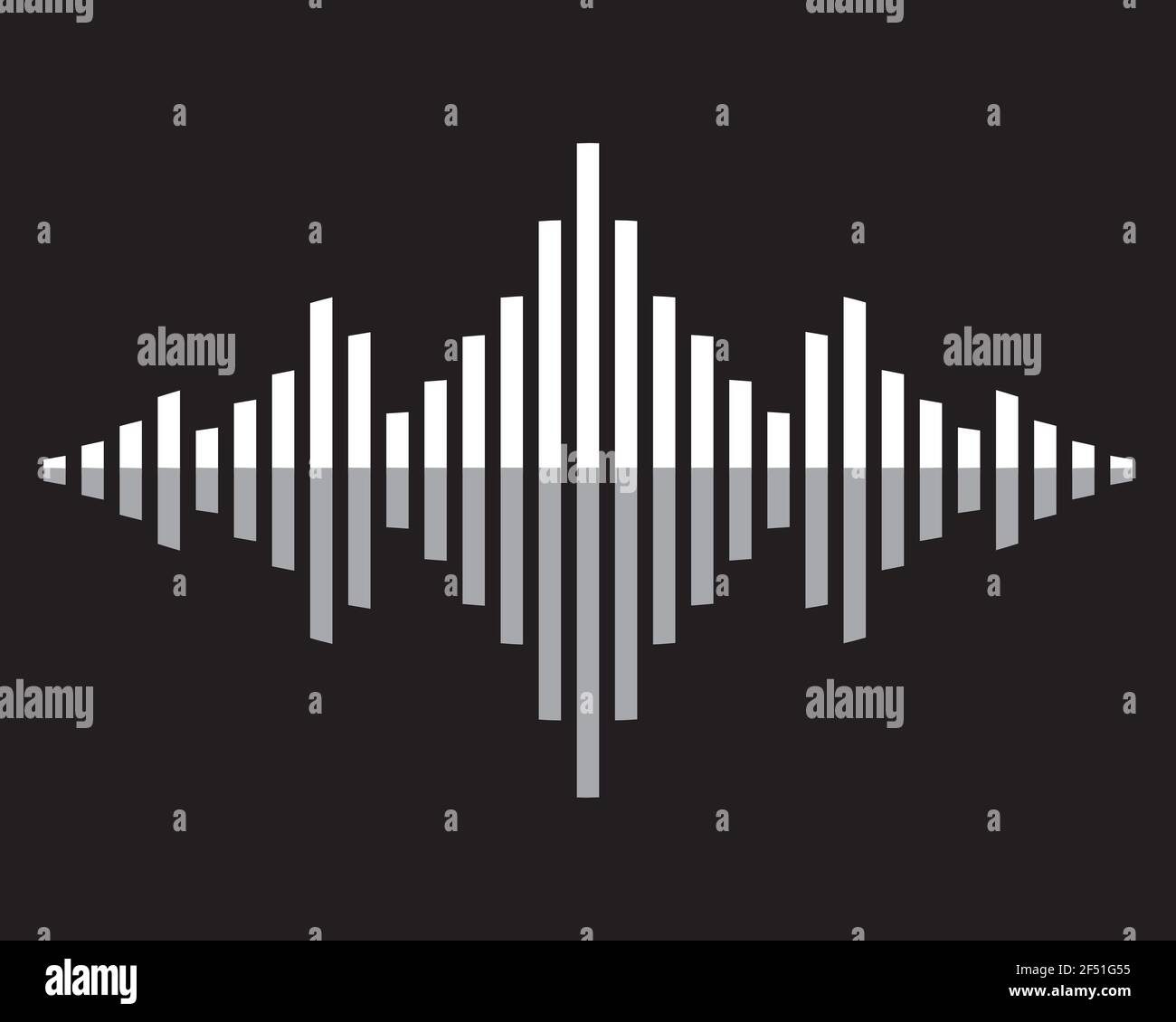 Sound wave logo template vector icon illustration Stock Vector Image ...