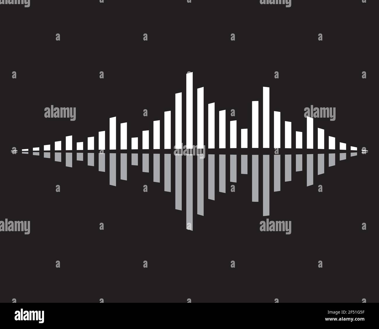Sound wave logo template vector icon illustration Stock Vector Image ...