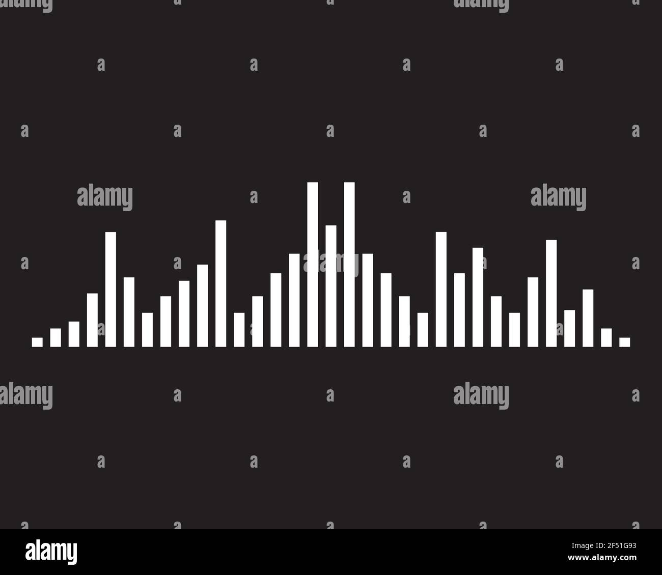 Sound bar vector vectors Black and White Stock Photos & Images - Alamy