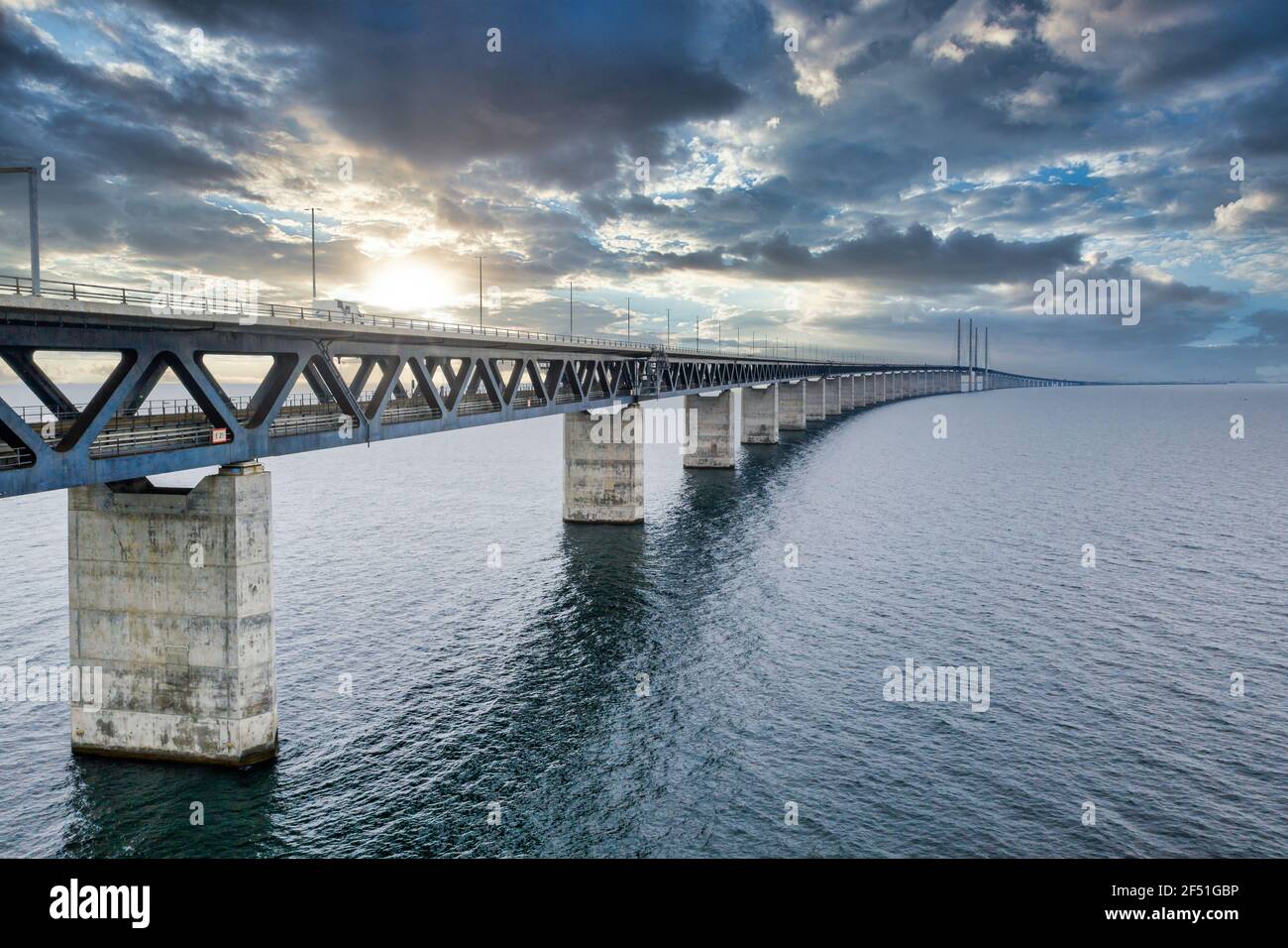 Sweden denmark bridge aerial hi-res stock photography and images - Alamy