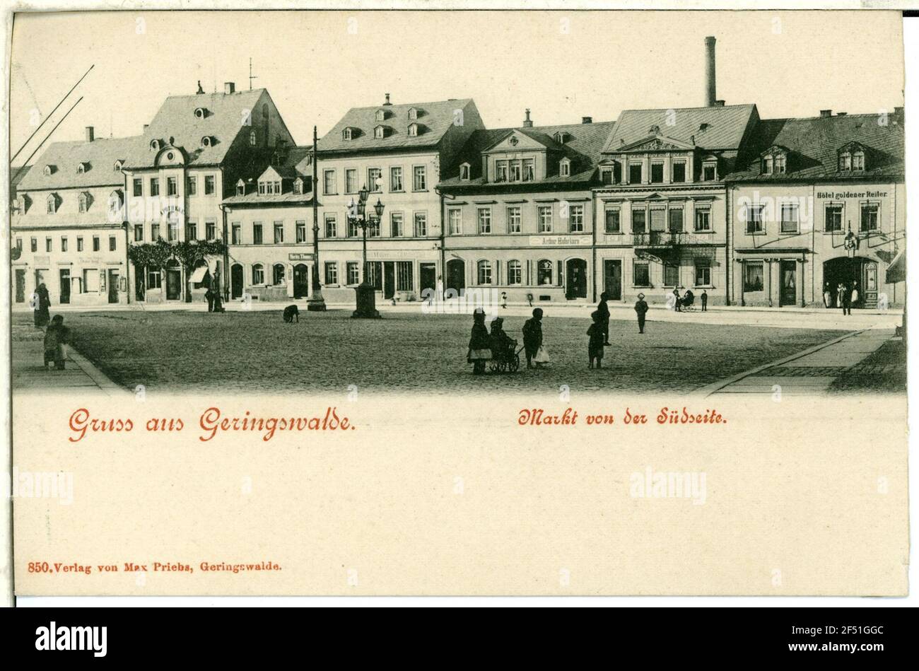 Market from the south side Geringswalde. Market from the south side ...