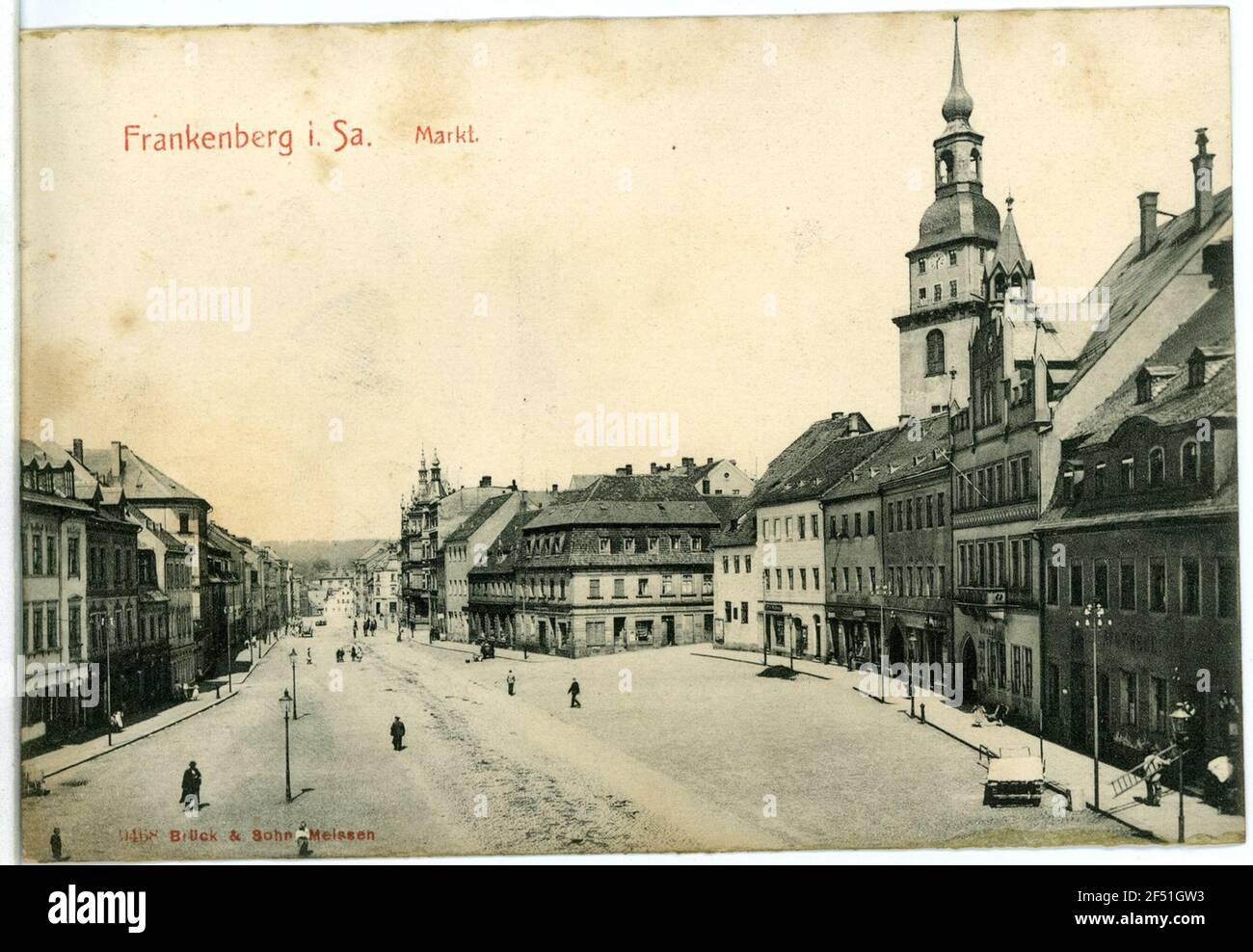 market Frankenberg. market Stock Photo - Alamy