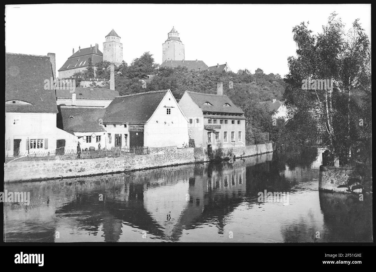 Eilenburg. Castle from the Leipzig Bridge Stock Photo - Alamy
