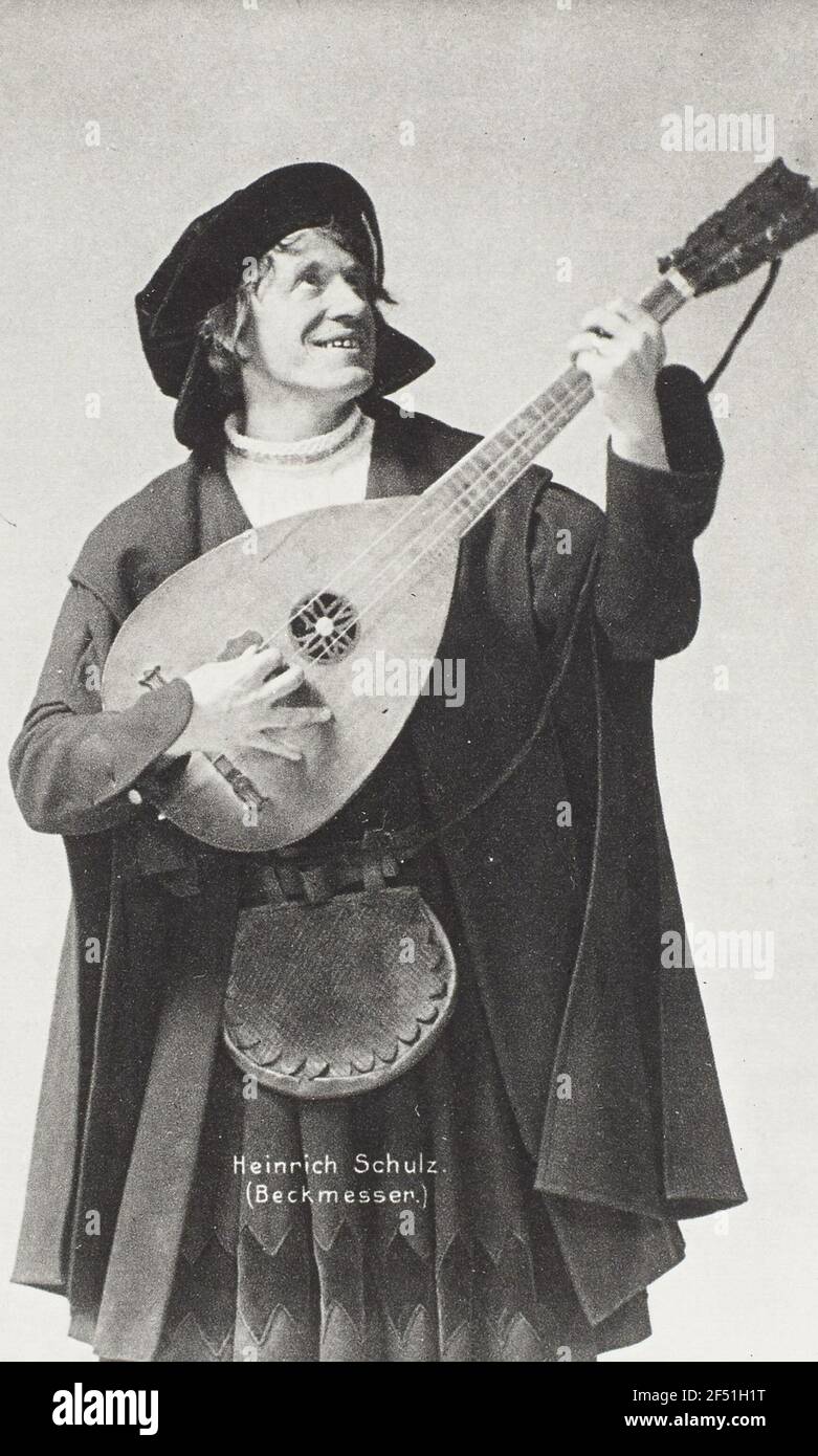 Heinrich Schultz as a Beckmesser Stock Photo - Alamy