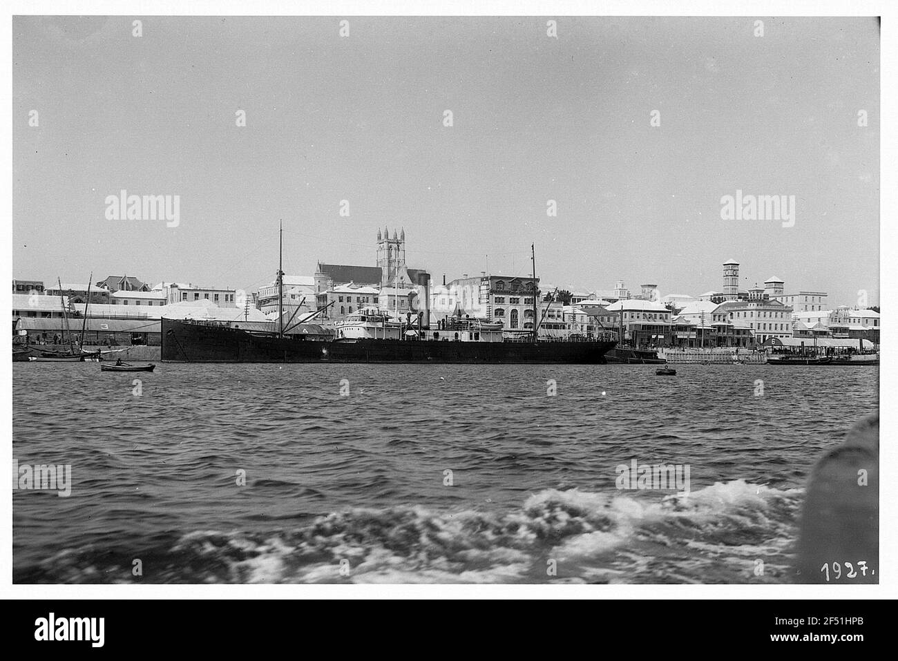 Harbor view on island Cut Out Stock Images & Pictures - Alamy