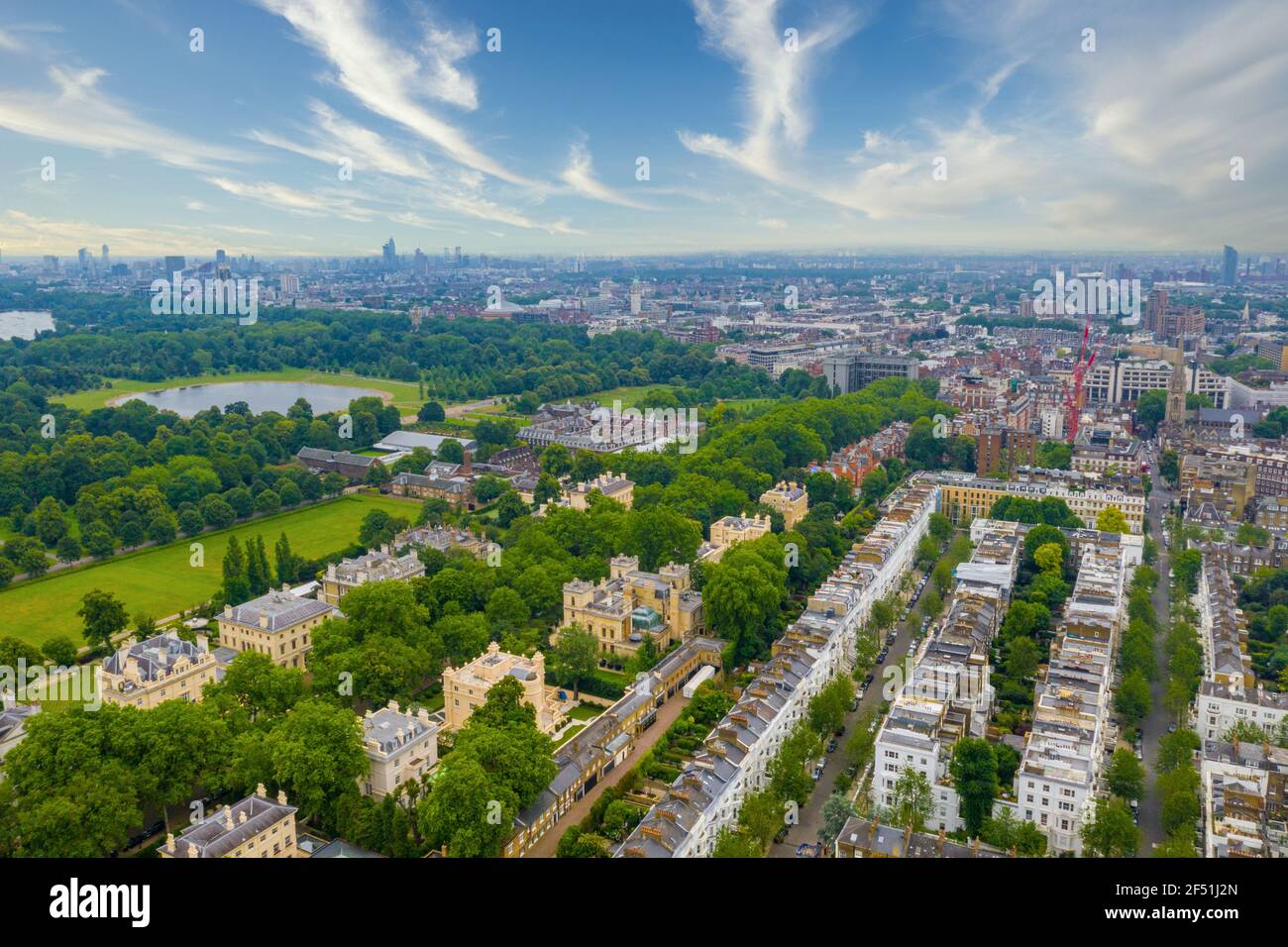 Aerial view of hyde park and london hi-res stock photography and images ...