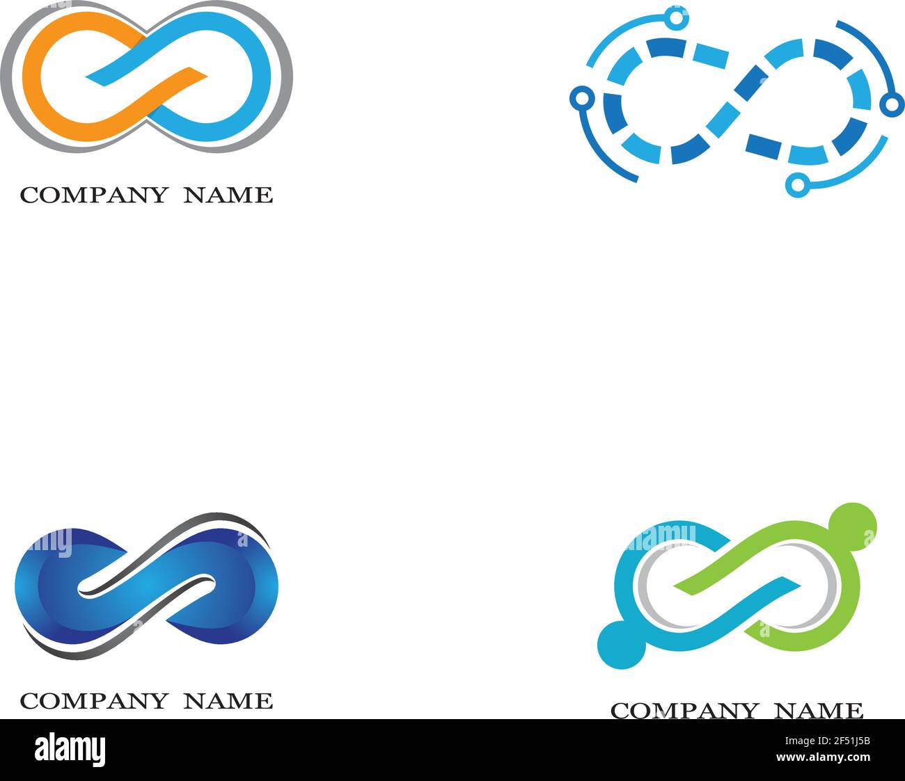 Infinity logo template vector icon illustration design Stock Vector ...