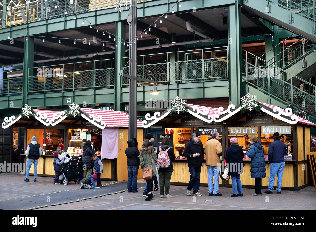 Chicago, Illinois, USA. The Wrigleyville neighborhood takes on a ...
