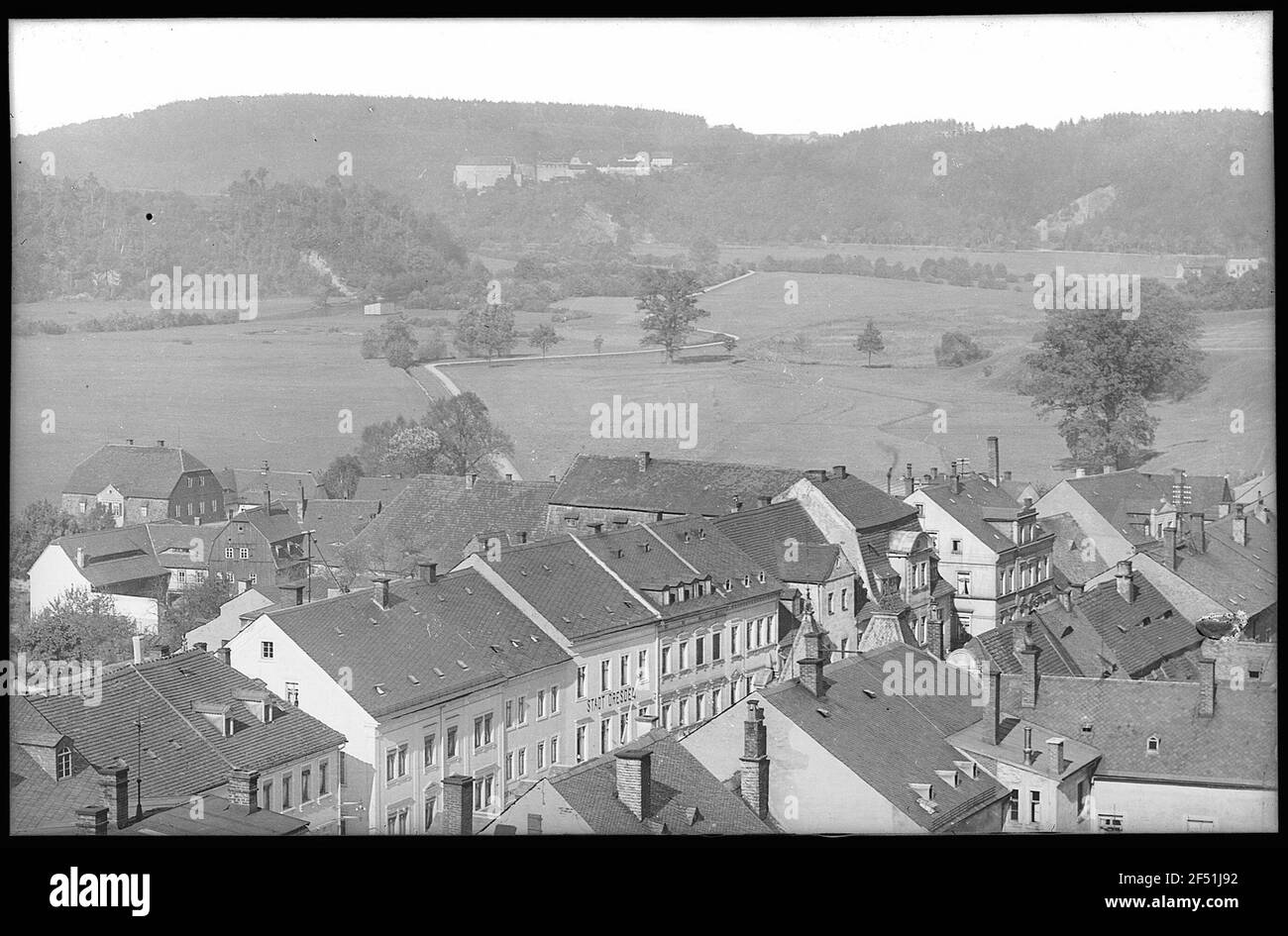 Frankenberg. overlooking Sachsenburg Castle Stock Photo - Alamy
