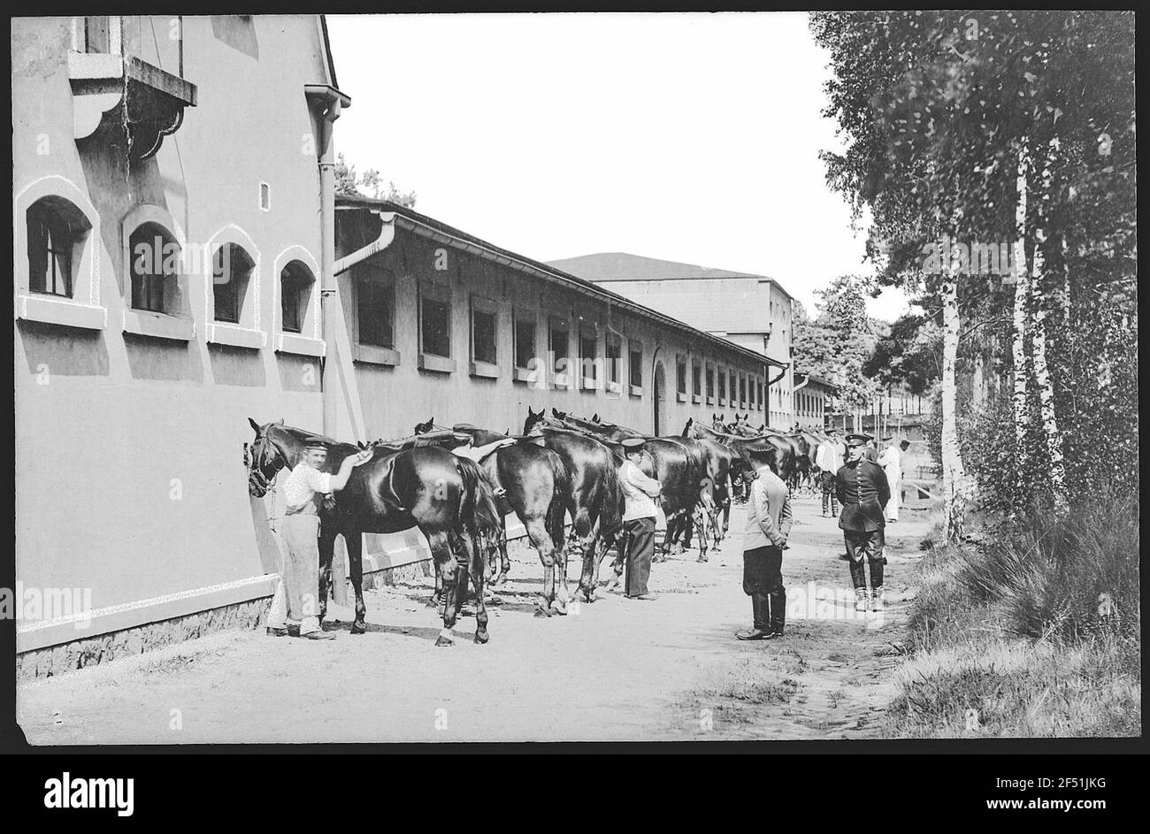 Königsbrück. Troop Exercise Platz Stables B. Pulp Stock Photo - Alamy