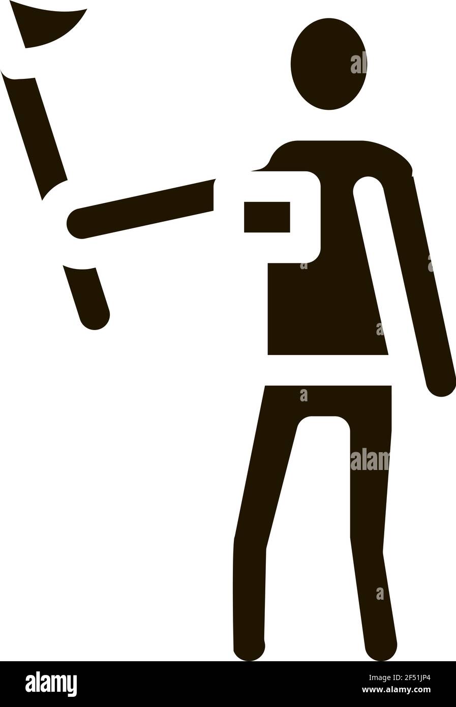 Tour guide leading group Stock Vector Images - Alamy