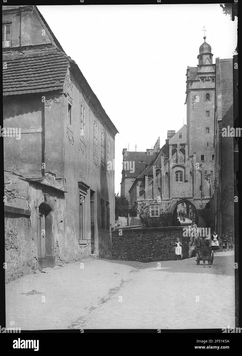 Colditz. Entrance to the castle Stock Photo - Alamy