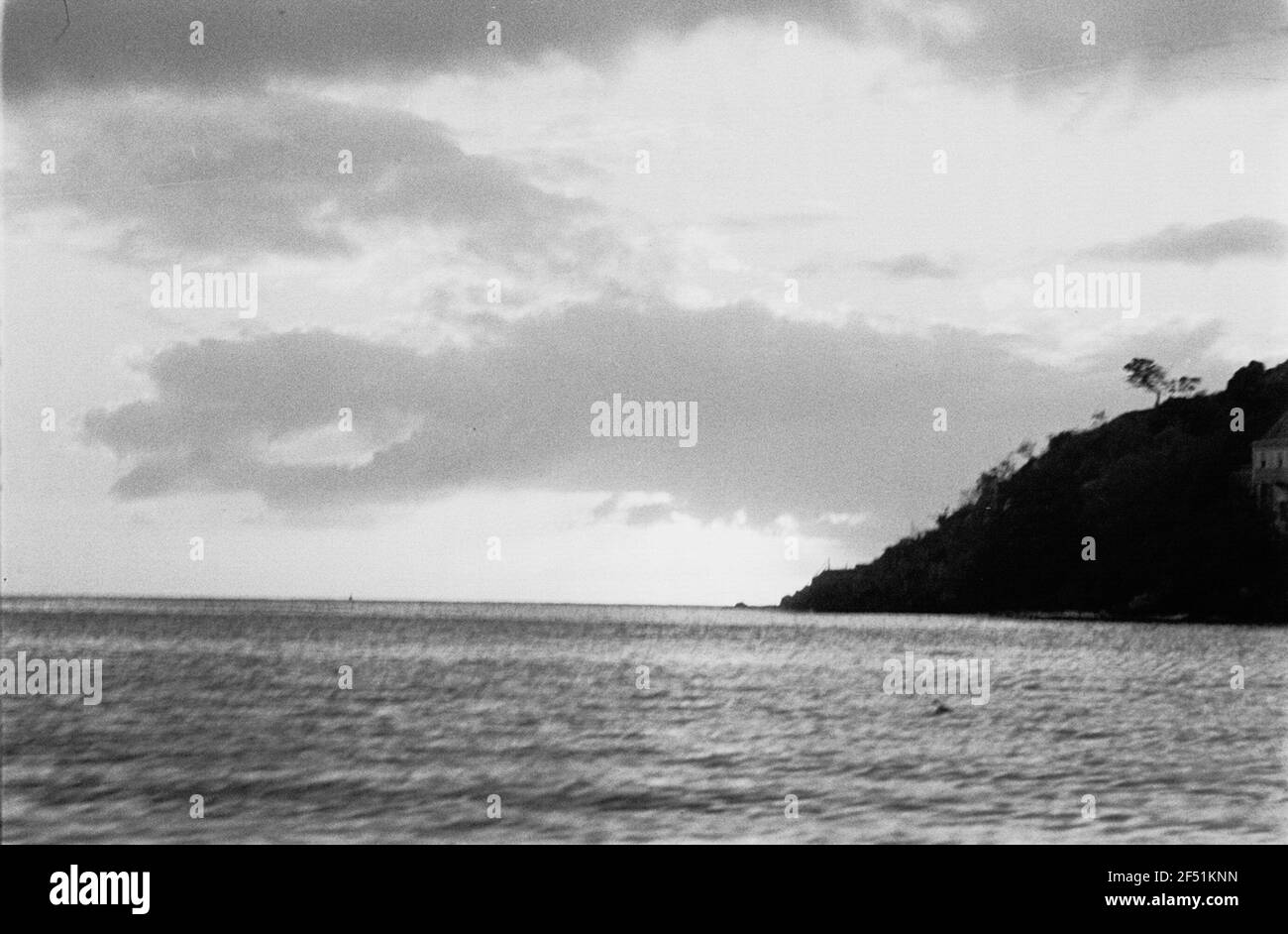 Travel Photos Caribbean. Trinidad. Sea and headland Stock Photo - Alamy