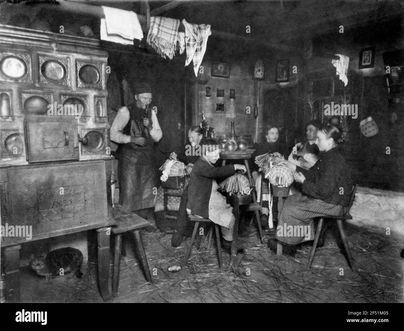 Everyday life in the living room Stock Photo - Alamy