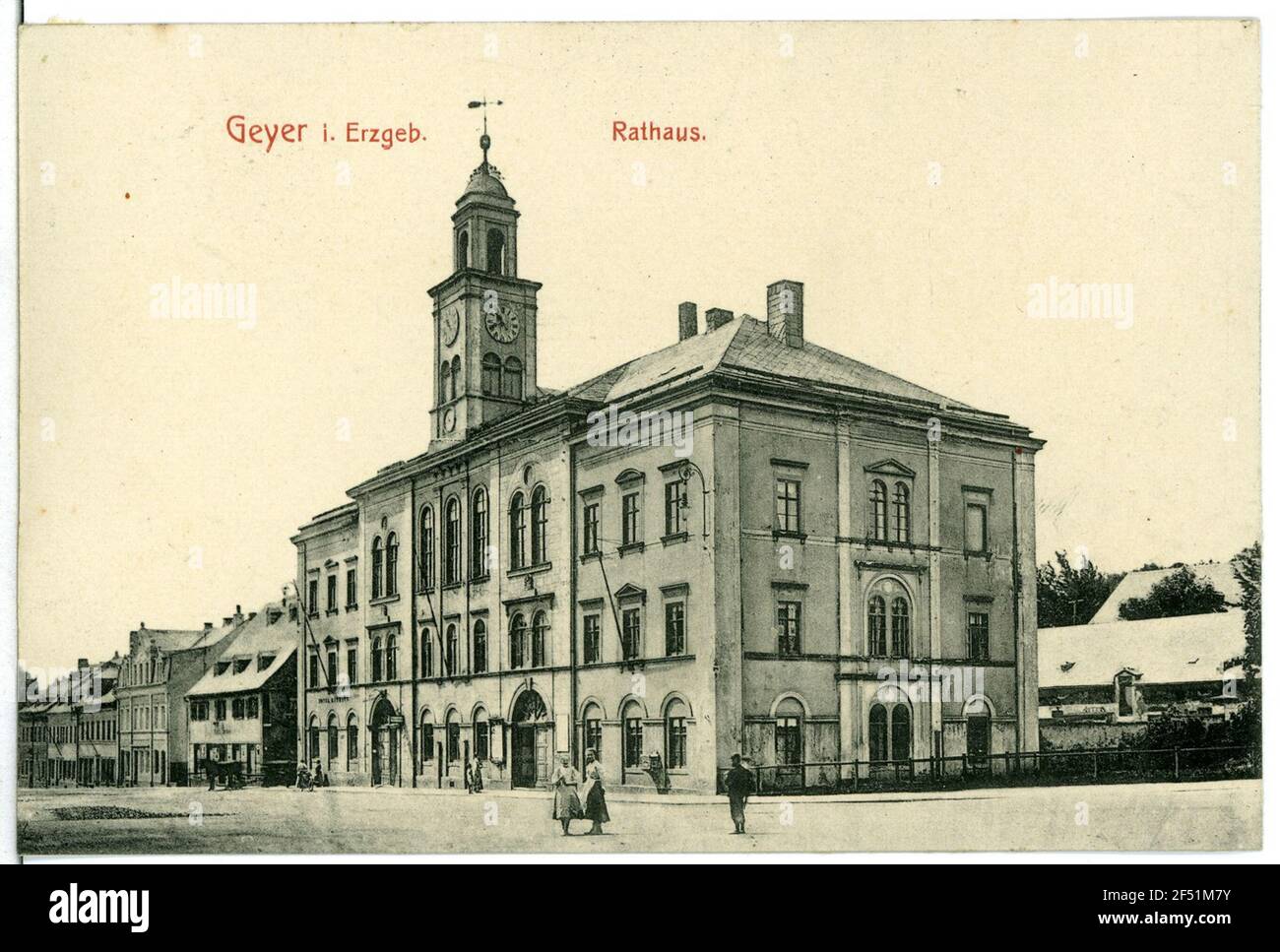 Rathaus Geyer. town hall Stock Photo - Alamy