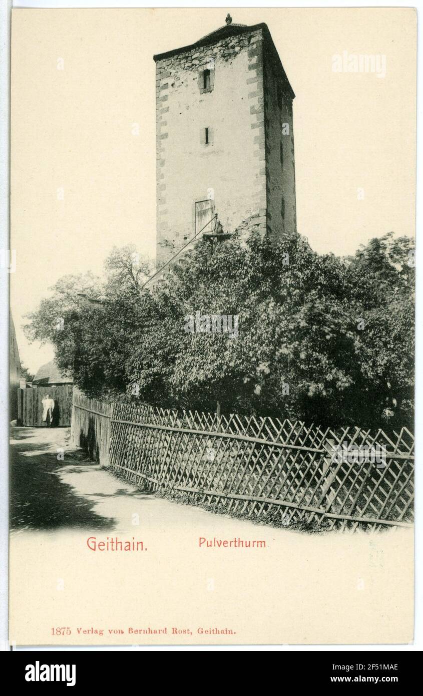 Pulverturm Geithain. Pulverturm Stock Photo - Alamy