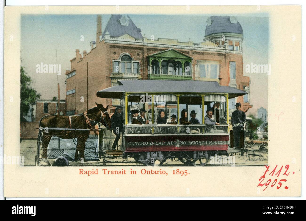 Rapid Transit in Ontario, 1895 Ontario, Cal. Rapid Transit in Ontario ...
