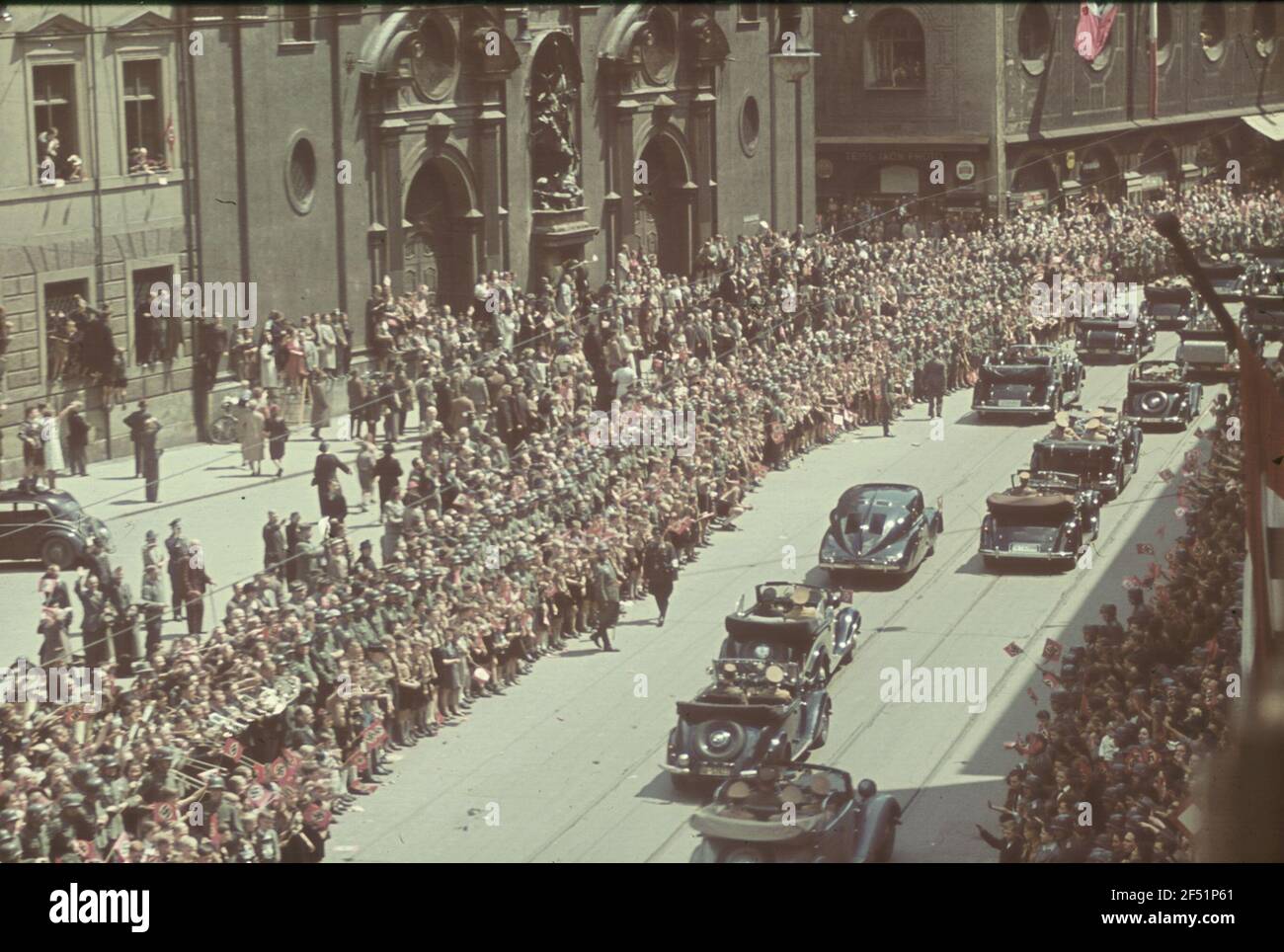 Munich. March of German and Italian fascist (well-being proximity ...
