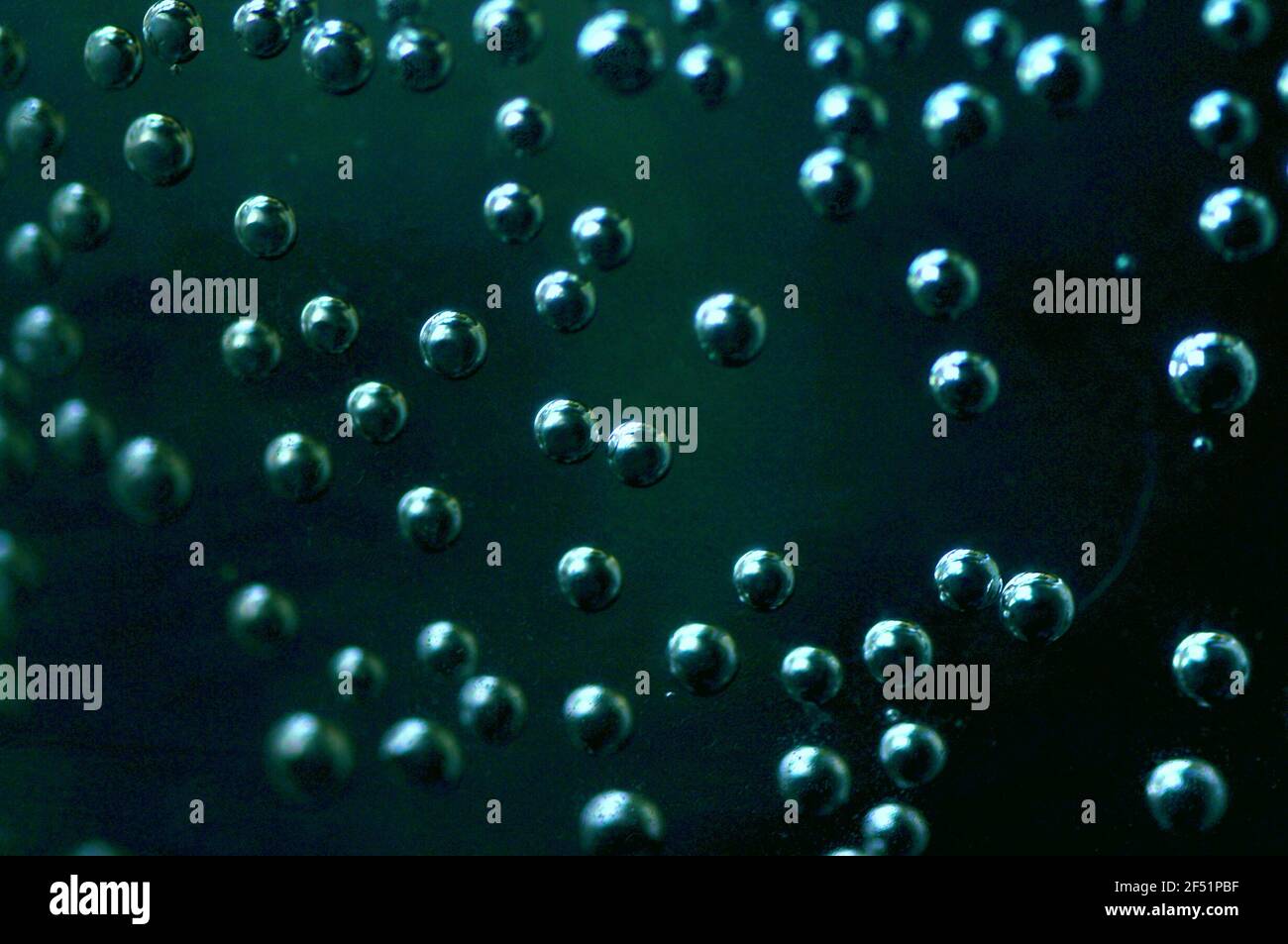 Close-up of gas bubbles in water. Soda water on close-up. Carbonated ...