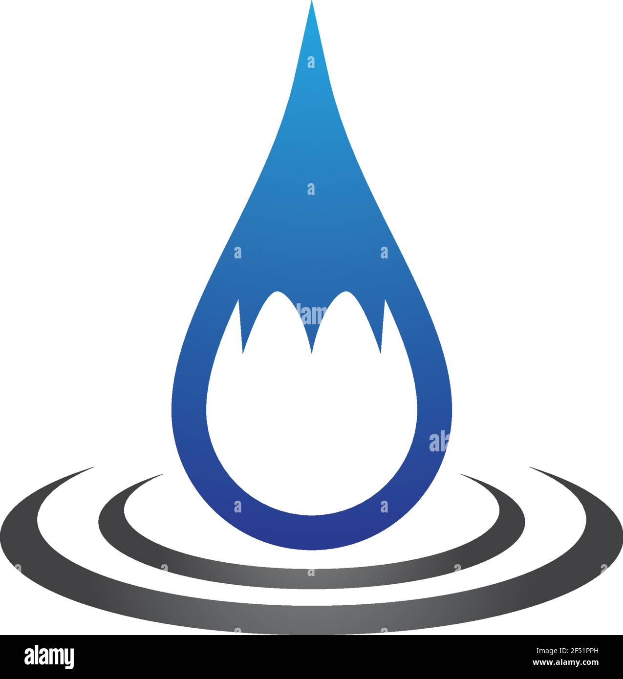 Water drop logo template vector icon illustration design Stock Vector ...
