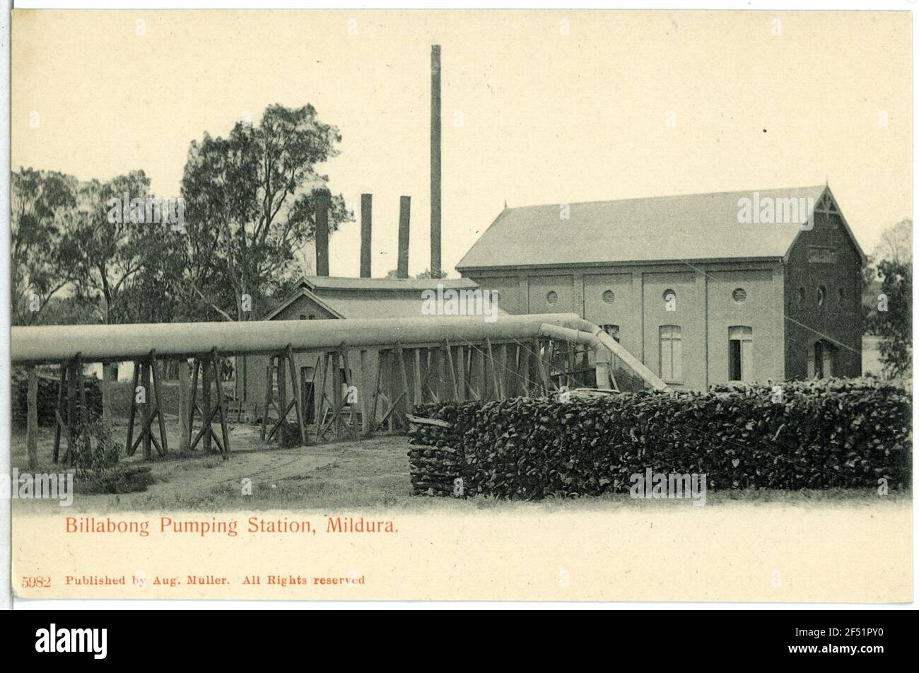 Billabong Pumping Station Mildura. Billabong Pumping Station Stock ...