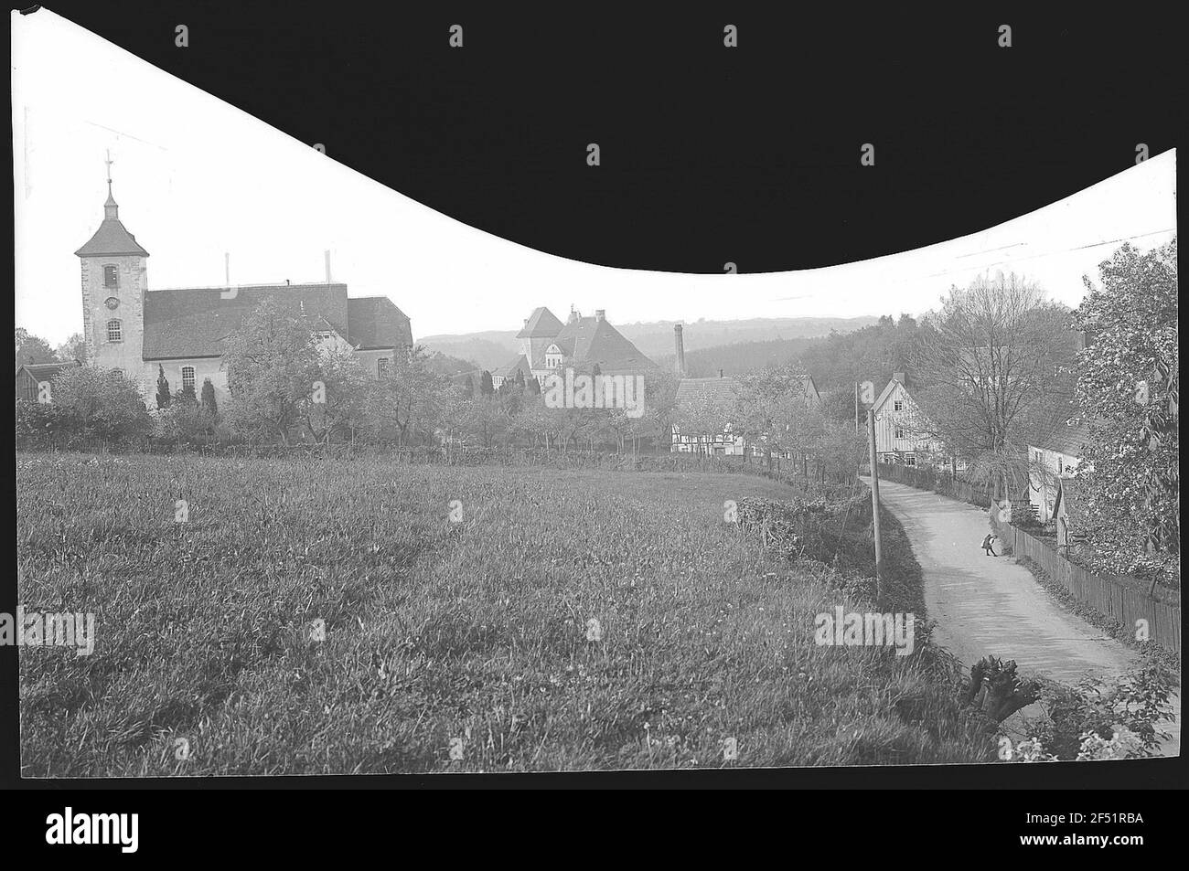 Bieberstein. Castle and church Stock Photo - Alamy